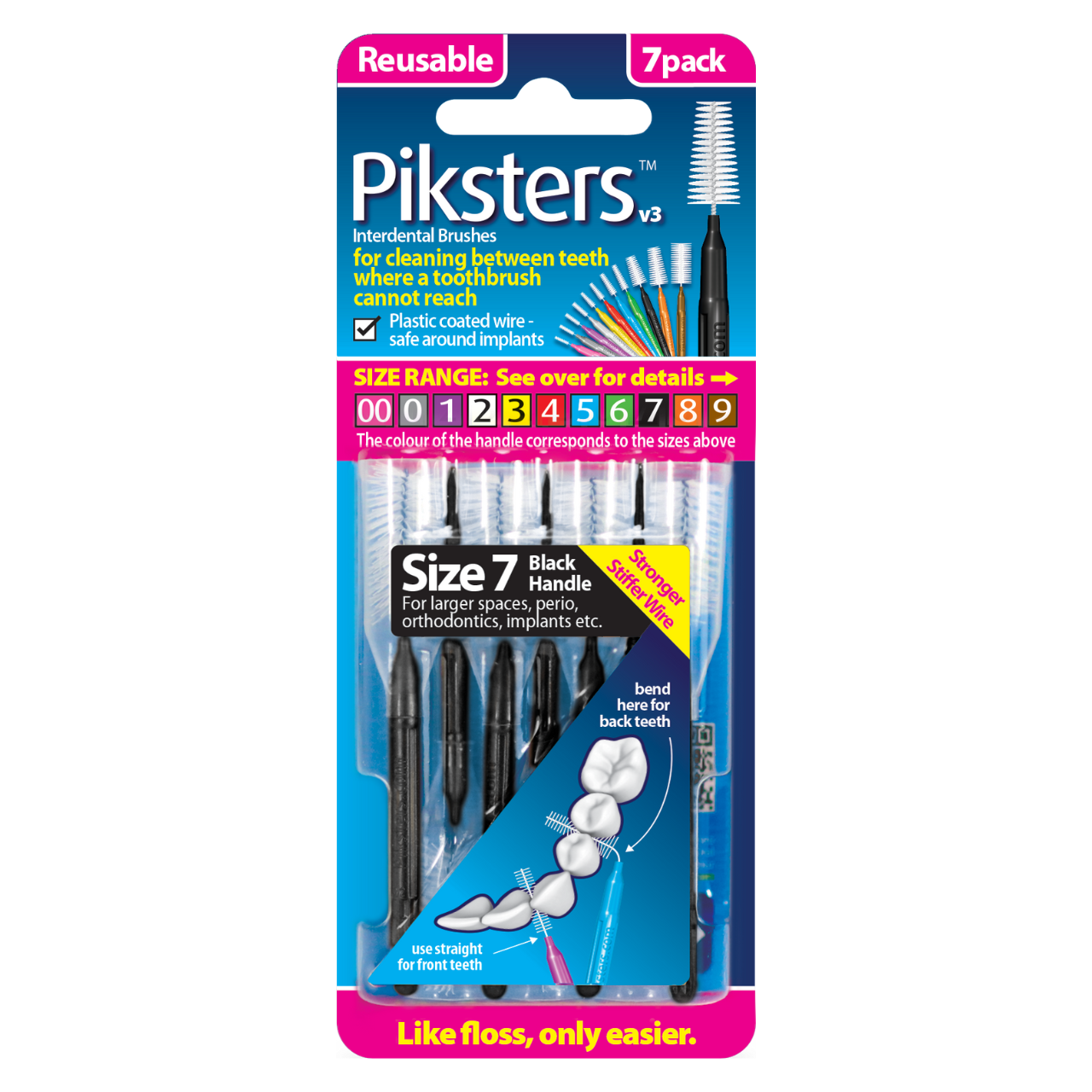 Piksters Interdental 7 Pack Sizes 7-9 – Piksters NZ