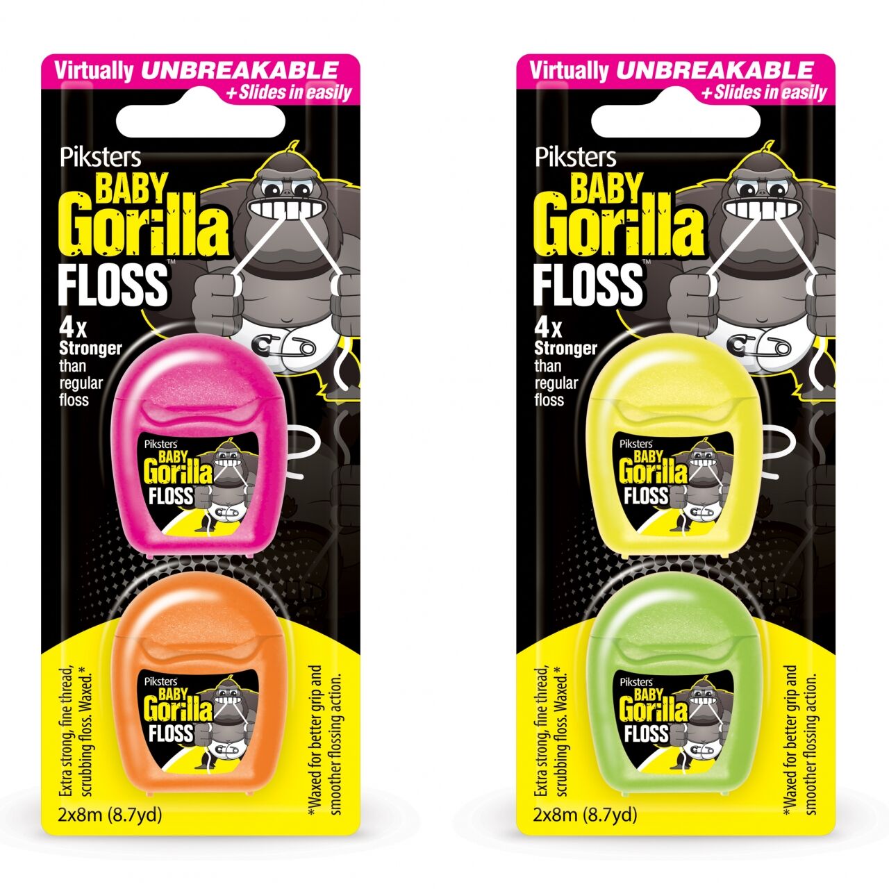 Piksters Baby Gorilla Floss - Twin Pack – Piksters NZ